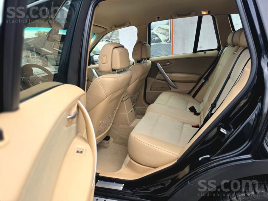 Black BMW X3 2008 in Jelgava, with an engine capacity of 2.00 L and mileage of 274 thousand km for 5999 €, photo 16 on AUTOMOTO.COM.LV