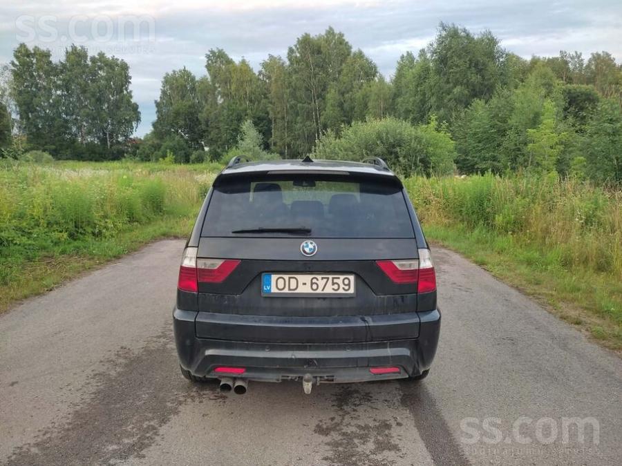 Black BMW X3 2008 in Preili, with an engine capacity of 3.00 L and mileage of 331 thousand km for 6800 €, photo 5 on AUTOMOTO.COM.LV