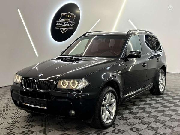 Black BMW X3 2008 in Marijampole, with an engine capacity of 2.00 L and mileage of 250 thousand km for 6500 €, photo 5 on AUTOMOTO.COM.LV
