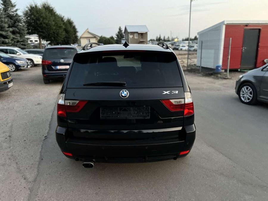 Black BMW X3 2008 in Utena, with an engine capacity of 2.00 L and mileage of 240 thousand km for 5100 €, photo 6 on AUTOMOTO.COM.LV
