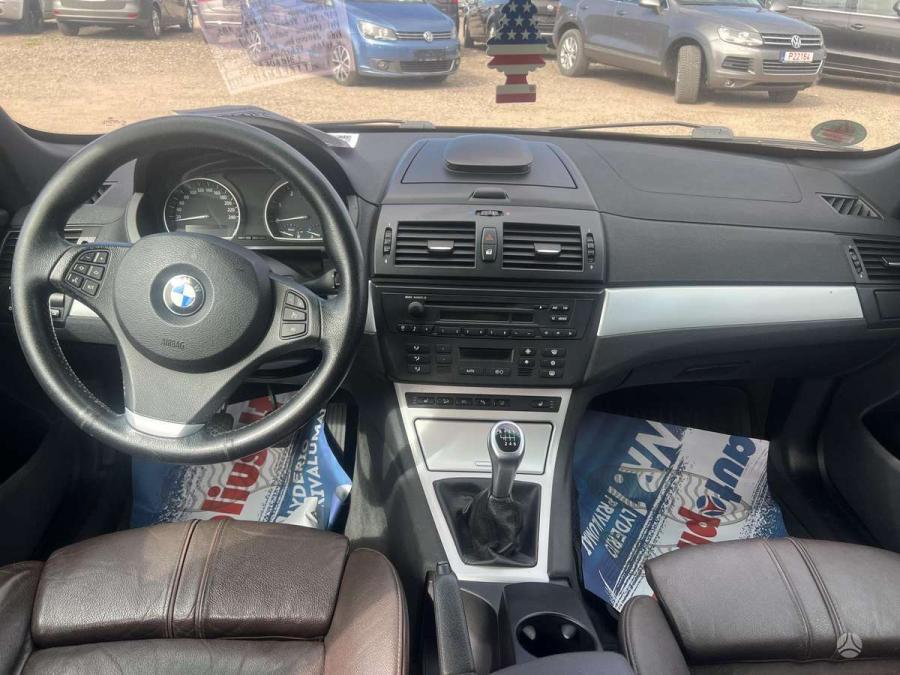 Black BMW X3 2008 in Utena, with an engine capacity of 2.00 L and mileage of 240 thousand km for 5100 €, photo 8 on AUTOMOTO.COM.LV