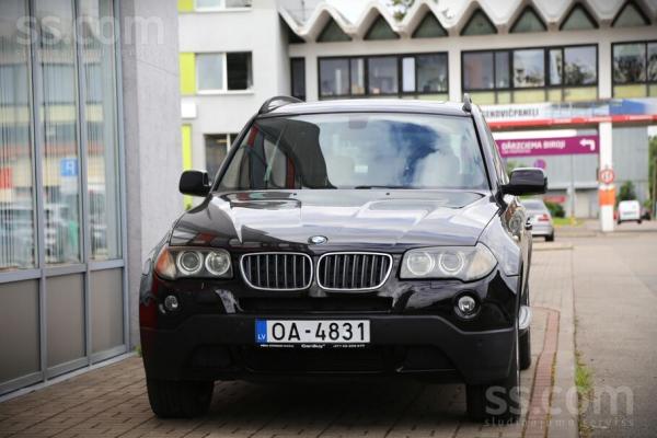 Black BMW X3 2008 in Riga, with an engine capacity of 3.00 L and mileage of 264 thousand km for 5995 €, photo 1 on AUTOMOTO.COM.LV