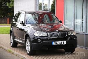 Black BMW X3 2008 in Riga, with an engine capacity of 3.00 L and mileage of 264 thousand km for 5995 €, photo 5 on AUTOMOTO.COM.LV