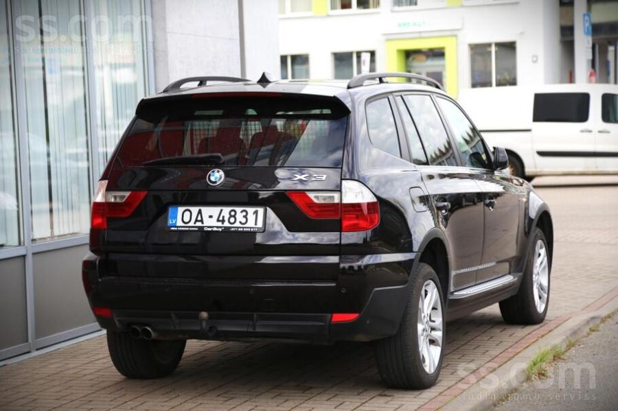 Black BMW X3 2008 in Riga, with an engine capacity of 3.00 L and mileage of 264 thousand km for 5995 €, photo 7 on AUTOMOTO.COM.LV