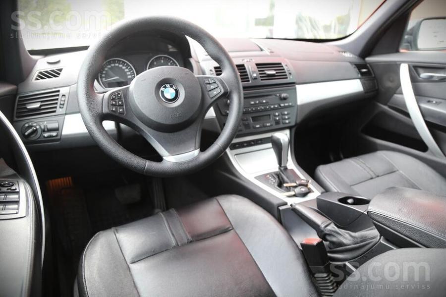 Black BMW X3 2008 in Riga, with an engine capacity of 3.00 L and mileage of 264 thousand km for 5995 €, photo 9 on AUTOMOTO.COM.LV
