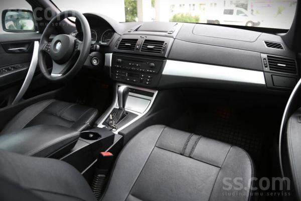 Black BMW X3 2008 in Riga, with an engine capacity of 3.00 L and mileage of 264 thousand km for 5995 €, photo 10 on AUTOMOTO.COM.LV