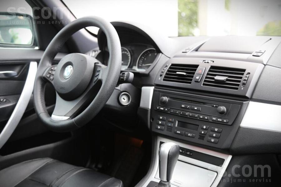 Black BMW X3 2008 in Riga, with an engine capacity of 3.00 L and mileage of 264 thousand km for 5995 €, photo 12 on AUTOMOTO.COM.LV