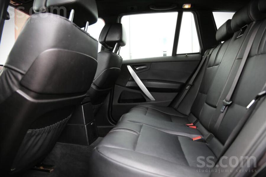 Black BMW X3 2008 in Riga, with an engine capacity of 3.00 L and mileage of 264 thousand km for 5995 €, photo 15 on AUTOMOTO.COM.LV