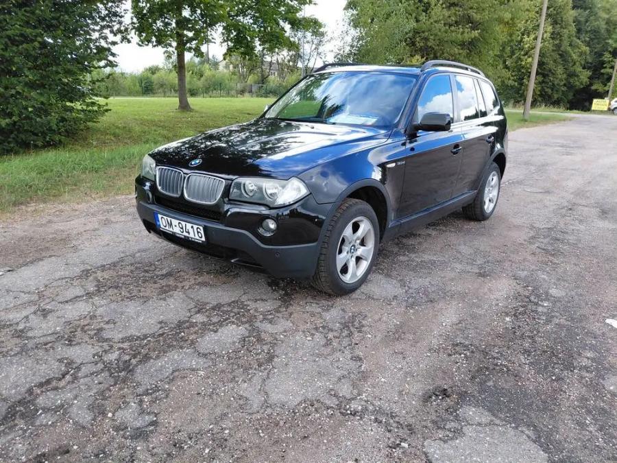 Черный БМВ Х3 2008 в Талси, объемом двигателя 3.00 л и пробегом 271 тыс. км за 5800 €, фото 1 на AUTOMOTO.COM.LV