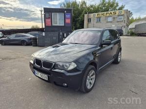 Black BMW X3 2008 in Riga, with an engine capacity of 2.00 L and mileage of 403 thousand km for 3590 €, photo  on AUTOMOTO.COM.LV