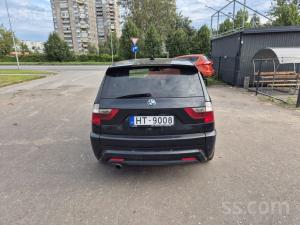 Black BMW X3 2008 in Riga, with an engine capacity of 2.00 L and mileage of 403 thousand km for 3590 €, photo 8 on AUTOMOTO.COM.LV
