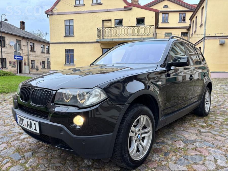 Черный БМВ Х3 2008 в Бауска, объемом двигателя 2.00 л и пробегом 328 тыс. км за 4990 €, фото 1 на AUTOMOTO.COM.LV
