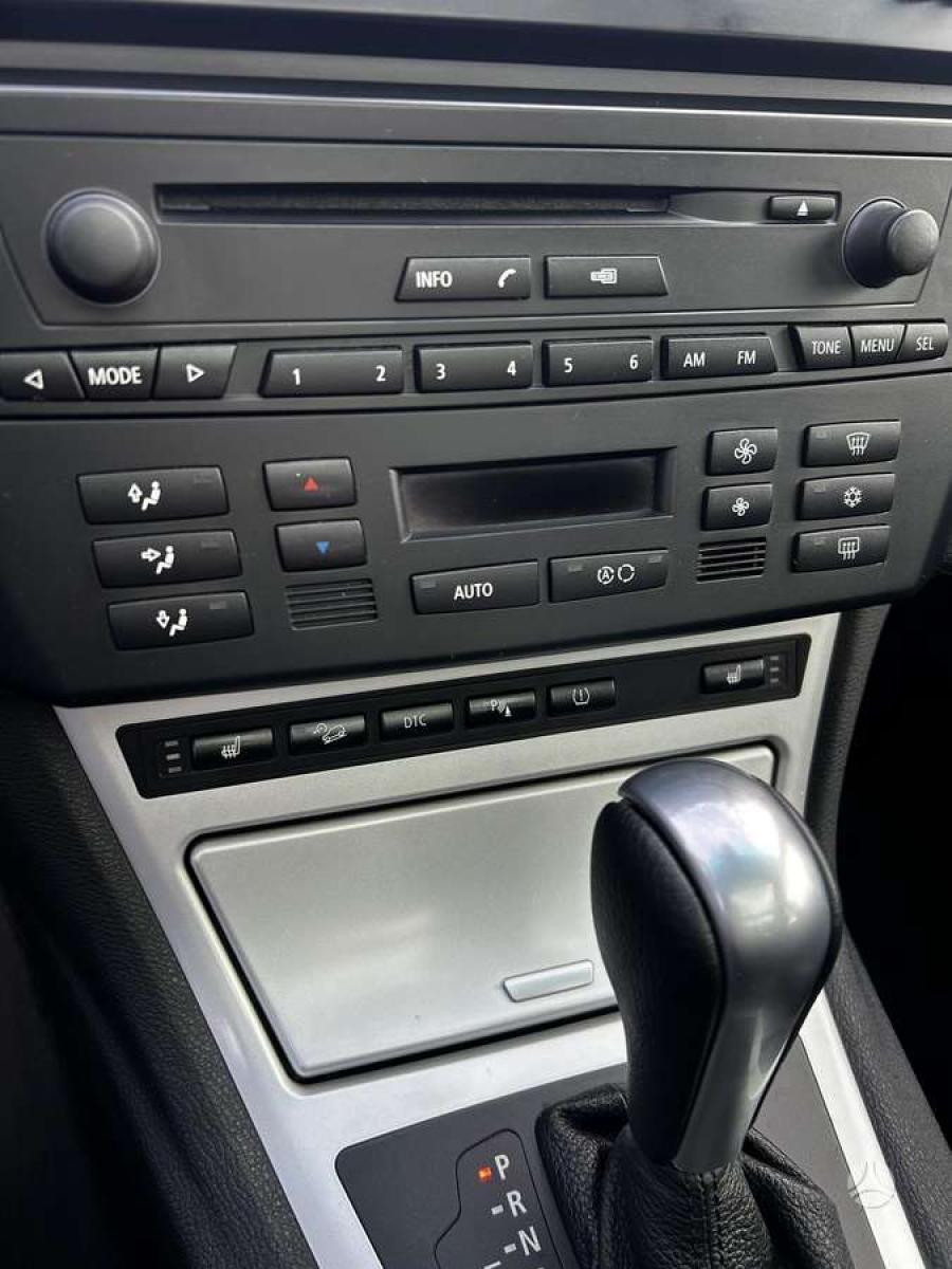 Black BMW X3 2008 in Alytus, with an engine capacity of 2.00 L and mileage of 300 thousand km for 6150 €, photo 20 on AUTOMOTO.COM.LV