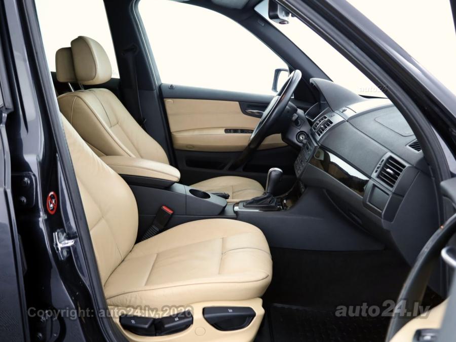 Black BMW X3 2008 in Tallinn, with an engine capacity of 2.00 L and mileage of 357 thousand km for 3499 €, photo 7 on AUTOMOTO.COM.LV