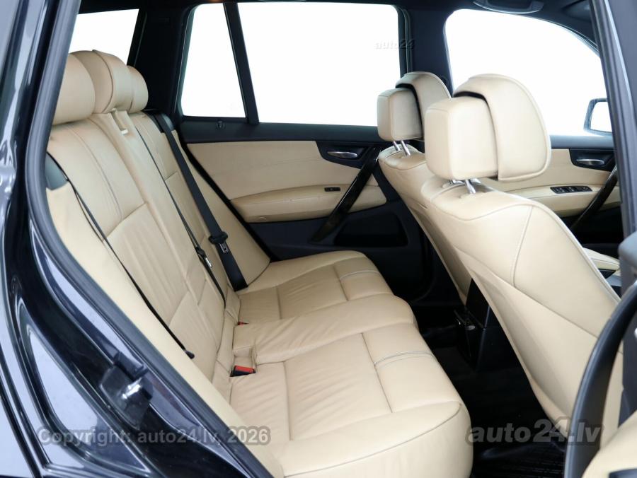 Black BMW X3 2008 in Tallinn, with an engine capacity of 2.00 L and mileage of 357 thousand km for 3499 €, photo 8 on AUTOMOTO.COM.LV