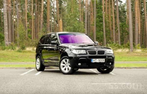 Black BMW X3 2008 in Riga, with an engine capacity of 2.00 L and mileage of 403 thousand km for 3590 €, photo 3 on AUTOMOTO.COM.LV