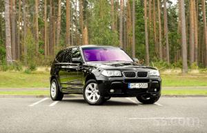 Black BMW X3 2008 in Riga, with an engine capacity of 2.00 L and mileage of 403 thousand km for 3590 €, photo 3 on AUTOMOTO.COM.LV