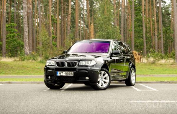 Black BMW X3 2008 in Riga, with an engine capacity of 2.00 L and mileage of 403 thousand km for 3590 €, photo 5 on AUTOMOTO.COM.LV