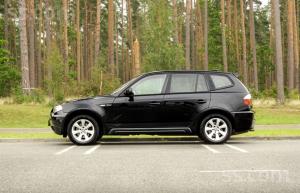 Black BMW X3 2008 in Riga, with an engine capacity of 2.00 L and mileage of 403 thousand km for 3590 €, photo 6 on AUTOMOTO.COM.LV