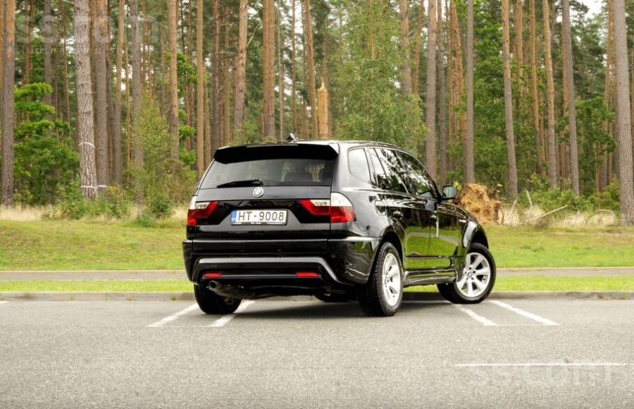 Black BMW X3 2008 in Riga, with an engine capacity of 2.00 L and mileage of 403 thousand km for 3590 €, photo 7 on AUTOMOTO.COM.LV