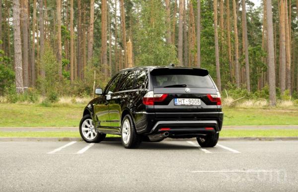 Black BMW X3 2008 in Riga, with an engine capacity of 2.00 L and mileage of 403 thousand km for 3590 €, photo 9 on AUTOMOTO.COM.LV