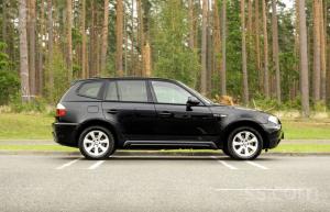 Black BMW X3 2008 in Riga, with an engine capacity of 2.00 L and mileage of 403 thousand km for 3590 €, photo 10 on AUTOMOTO.COM.LV