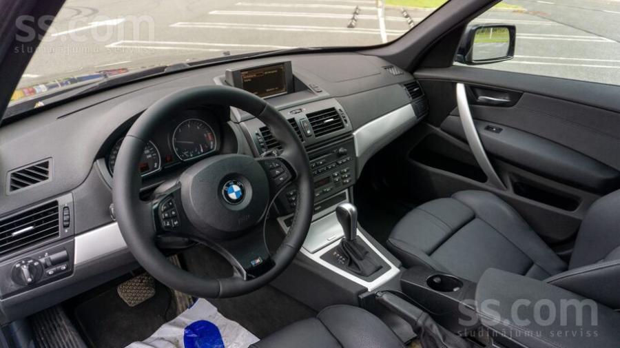 Black BMW X3 2008 in Riga, with an engine capacity of 2.00 L and mileage of 403 thousand km for 3590 €, photo 11 on AUTOMOTO.COM.LV