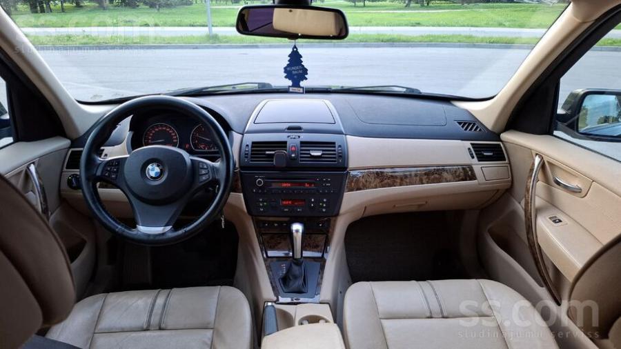 Black BMW X3 2008 in Riga, with an engine capacity of 2.00 L and mileage of 336 thousand km for 4000 €, photo 10 on AUTOMOTO.COM.LV