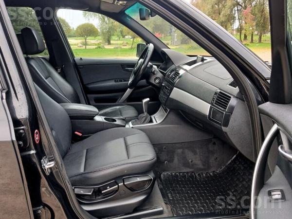 Black BMW X3 2008 in Riga, with an engine capacity of 2.00 L and mileage of 0 thousand km for 3290 €, photo 9 on AUTOMOTO.COM.LV