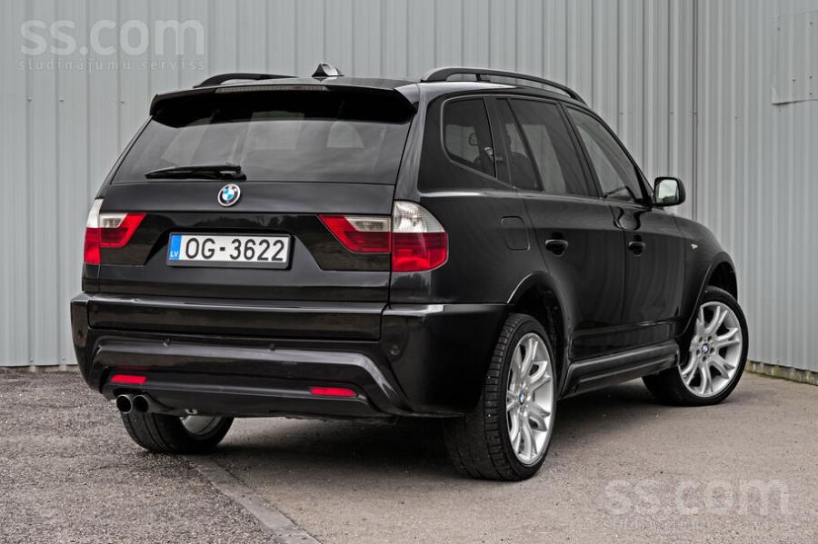 Melns BMW X3 2008 Ogre, ar dzinēja tilpumu 3.00 L un nobraukumu 0 tūkst. km par 5900 €, foto 4 vietnē AUTOMOTO.COM.LV