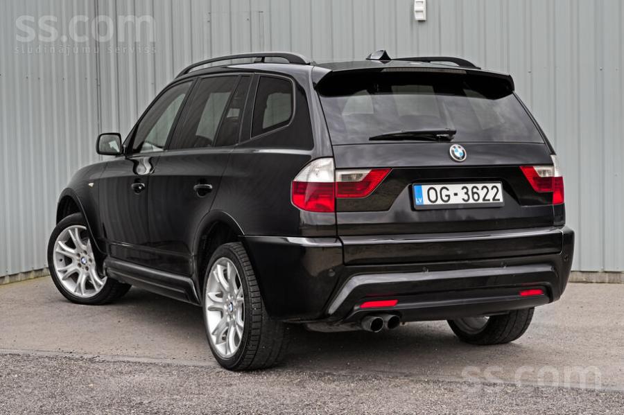 Melns BMW X3 2008 Ogre, ar dzinēja tilpumu 3.00 L un nobraukumu 0 tūkst. km par 5900 €, foto 5 vietnē AUTOMOTO.COM.LV