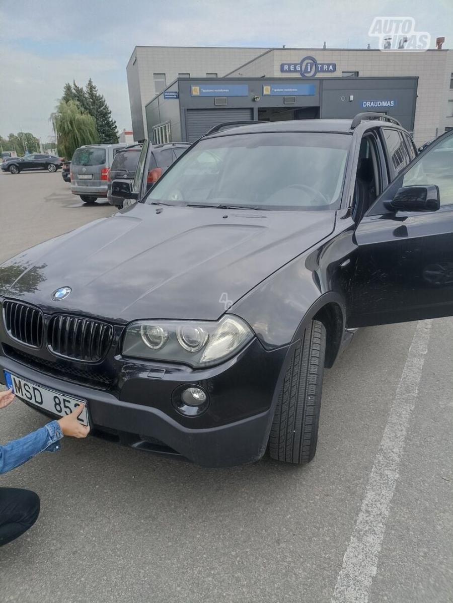 Черный БМВ Х3 2008 в Вильнюс, объемом двигателя 2.00 л и пробегом 252 тыс. км за 5300 €, фото 4 на AUTOMOTO.COM.LV