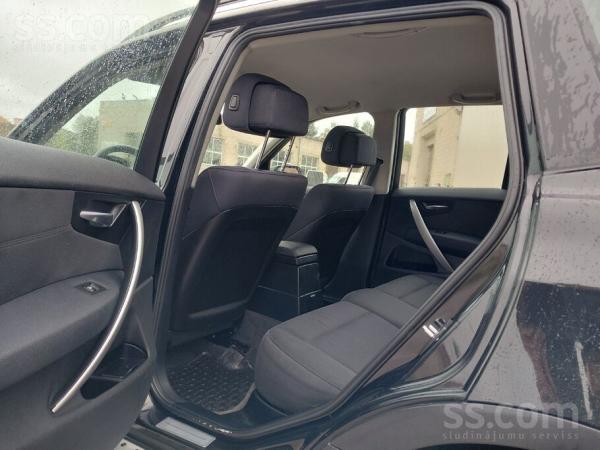 Black BMW X3 2008 in Rezekne, with an engine capacity of 2.00 L and mileage of 0 thousand km for 4250 €, photo 7 on AUTOMOTO.COM.LV