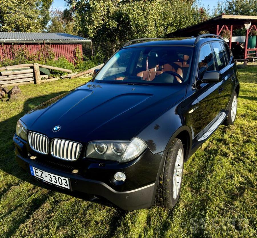Melns BMW X3 2008 Balvi, ar dzinēja tilpumu 3.00 L un nobraukumu 276 tūkst. km par 6999 €, foto 1 vietnē AUTOMOTO.COM.LV