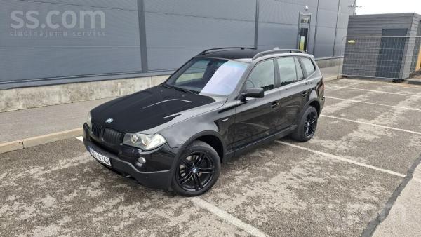 Black BMW X3 2008 in Riga, with an engine capacity of 2.00 L and mileage of 165 thousand km for 5500 €, photo 1 on AUTOMOTO.COM.LV