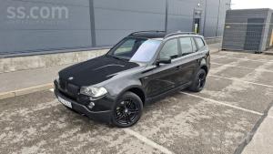 Melns BMW X3 2008 Rīga, ar dzinēja tilpumu 2.00 L un nobraukumu 165 tūkst. km par 5500 €, foto  vietnē AUTOMOTO.COM.LV