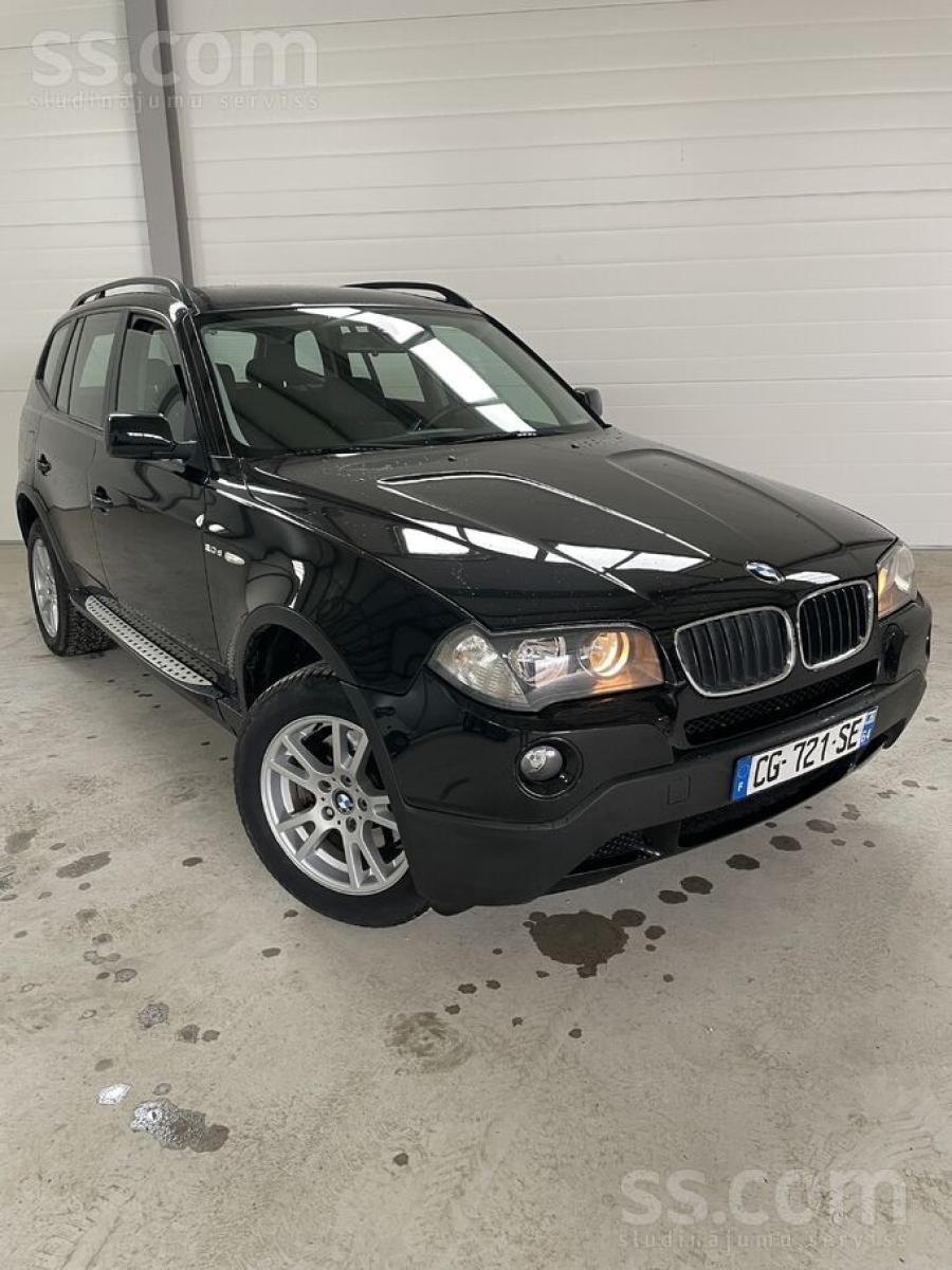 Black BMW X3 2009 in Balvi, with an engine capacity of 2.00 L and mileage of 288 thousand km for 4499 €, photo 2 on AUTOMOTO.COM.LV