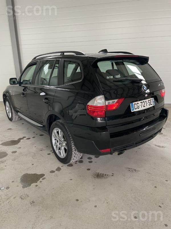 Black BMW X3 2009 in Balvi, with an engine capacity of 2.00 L and mileage of 288 thousand km for 4999 €, photo 5 on AUTOMOTO.COM.LV