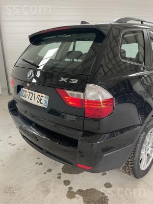 Black BMW X3 2009 in Balvi, with an engine capacity of 2.00 L and mileage of 288 thousand km for 4499 €, photo 6 on AUTOMOTO.COM.LV