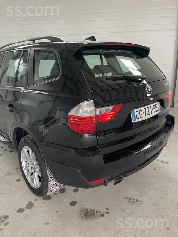 Black BMW X3 2009 in Balvi, with an engine capacity of 2.00 L and mileage of 288 thousand km for 4999 €, photo 7 on AUTOMOTO.COM.LV