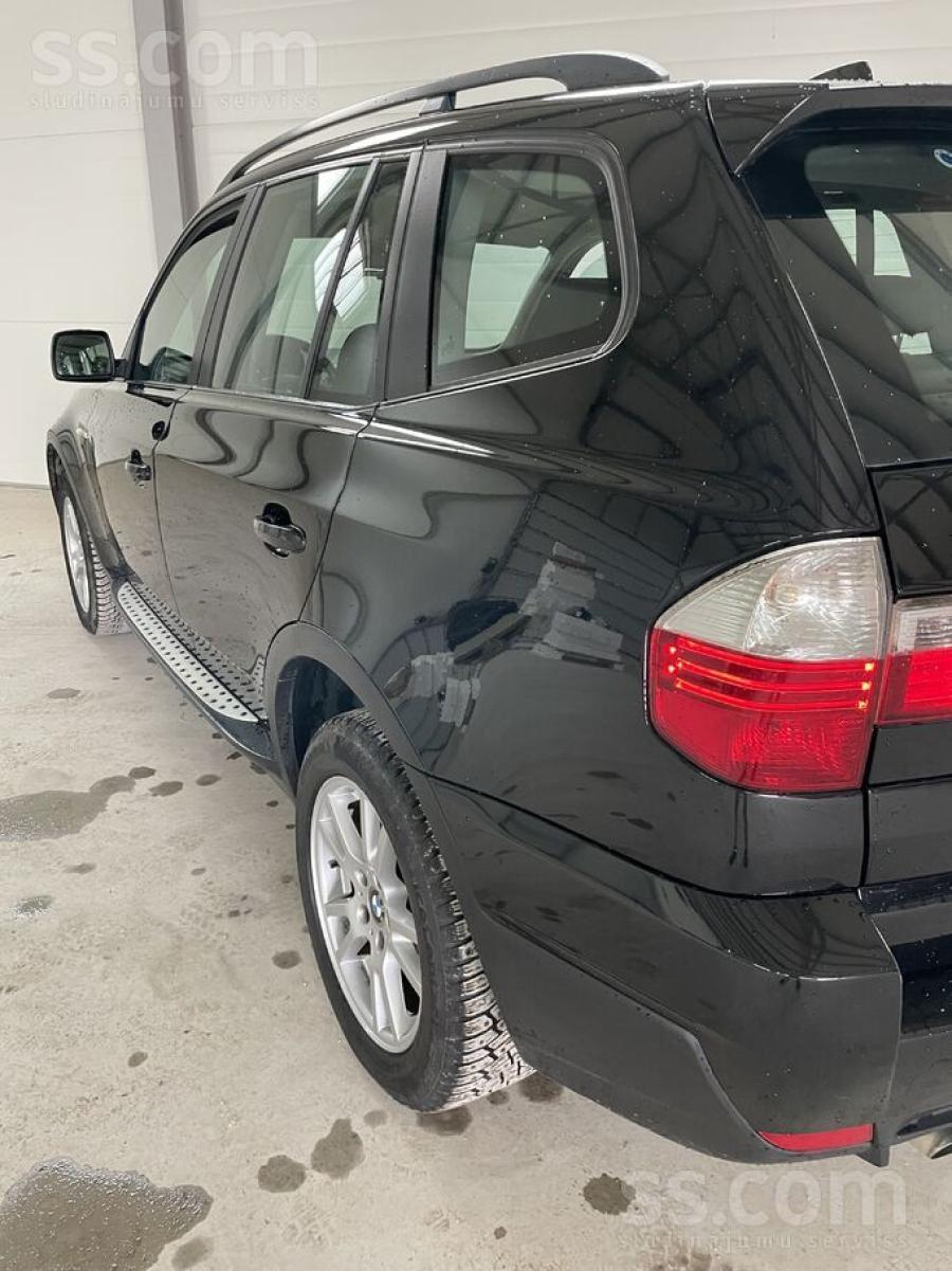 Black BMW X3 2009 in Balvi, with an engine capacity of 2.00 L and mileage of 288 thousand km for 4499 €, photo 9 on AUTOMOTO.COM.LV