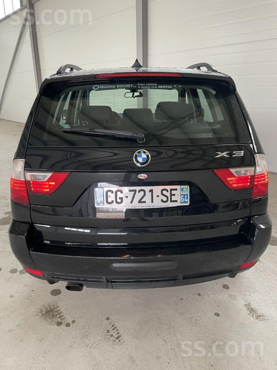 Black BMW X3 2009 in Balvi, with an engine capacity of 2.00 L and mileage of 288 thousand km for 4499 €, photo 10 on AUTOMOTO.COM.LV