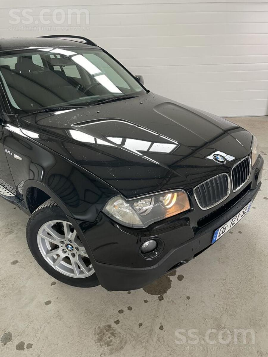 Black BMW X3 2009 in Balvi, with an engine capacity of 2.00 L and mileage of 288 thousand km for 4499 €, photo 11 on AUTOMOTO.COM.LV