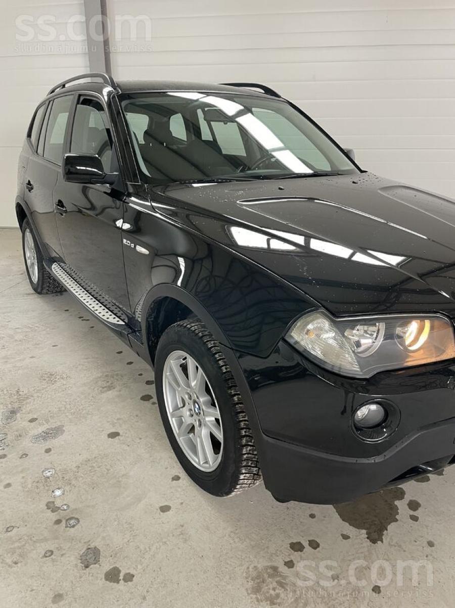 Black BMW X3 2009 in Balvi, with an engine capacity of 2.00 L and mileage of 288 thousand km for 4499 €, photo 12 on AUTOMOTO.COM.LV
