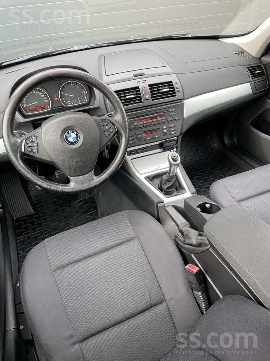 Black BMW X3 2009 in Balvi, with an engine capacity of 2.00 L and mileage of 288 thousand km for 4499 €, photo 14 on AUTOMOTO.COM.LV