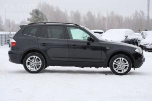 Black BMW X3 2009 in Jelgava, with an engine capacity of 3.00 L and mileage of 0 thousand km for 6990 €, photo 5 on AUTOMOTO.COM.LV