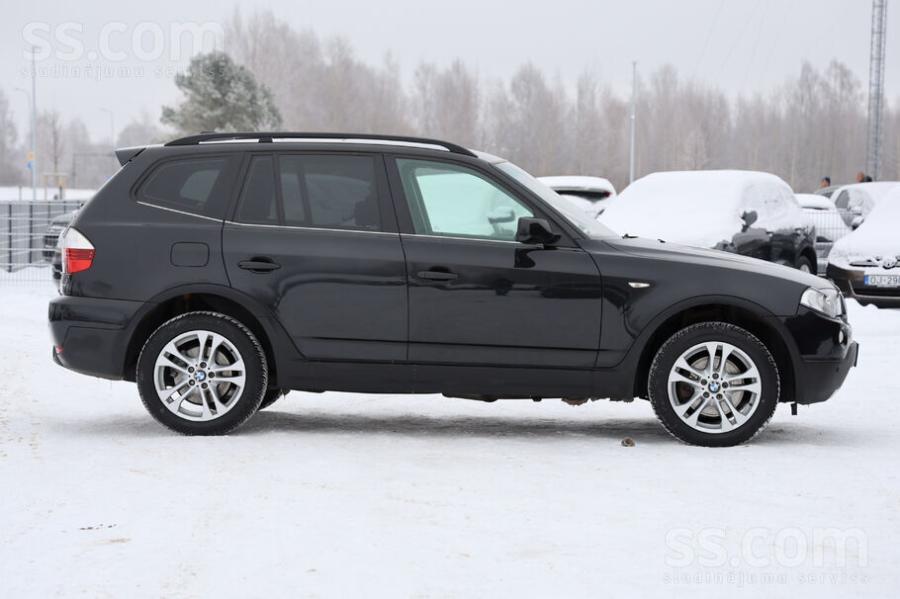 Black BMW X3 2009 in Jelgava, with an engine capacity of 3.00 L and mileage of 0 thousand km for 6990 €, photo 5 on AUTOMOTO.COM.LV