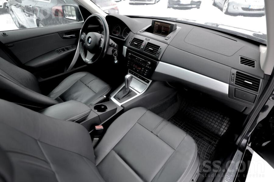 Black BMW X3 2009 in Jelgava, with an engine capacity of 3.00 L and mileage of 0 thousand km for 6990 €, photo 14 on AUTOMOTO.COM.LV