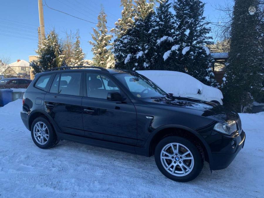 Black BMW X3 2009 in Ukmerge, with an engine capacity of 2.00 L and mileage of 345 thousand km for 4950 €, photo 3 on AUTOMOTO.COM.LV