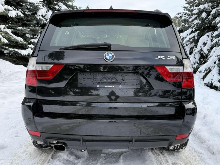 Black BMW X3 2009 in Utena, with an engine capacity of 2.00 L and mileage of 303 thousand km for 4750 €, photo 8 on AUTOMOTO.COM.LV